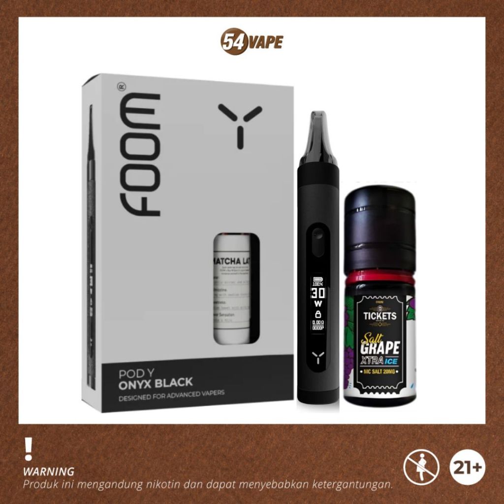 Jual Foom Pod Y Kit + Tickets 30ml | Shopee Indonesia