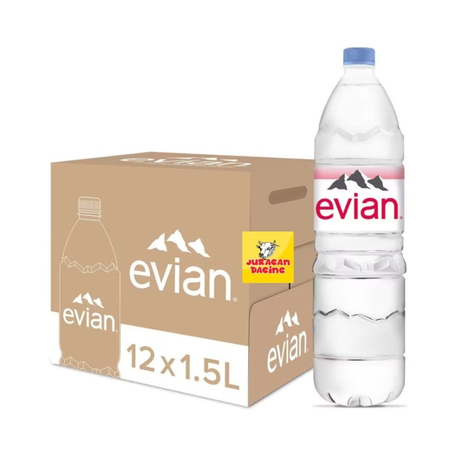 Jual Evian Natural Mineral Water 1.5L 1 Karton Original Prancis | Shopee Indonesia