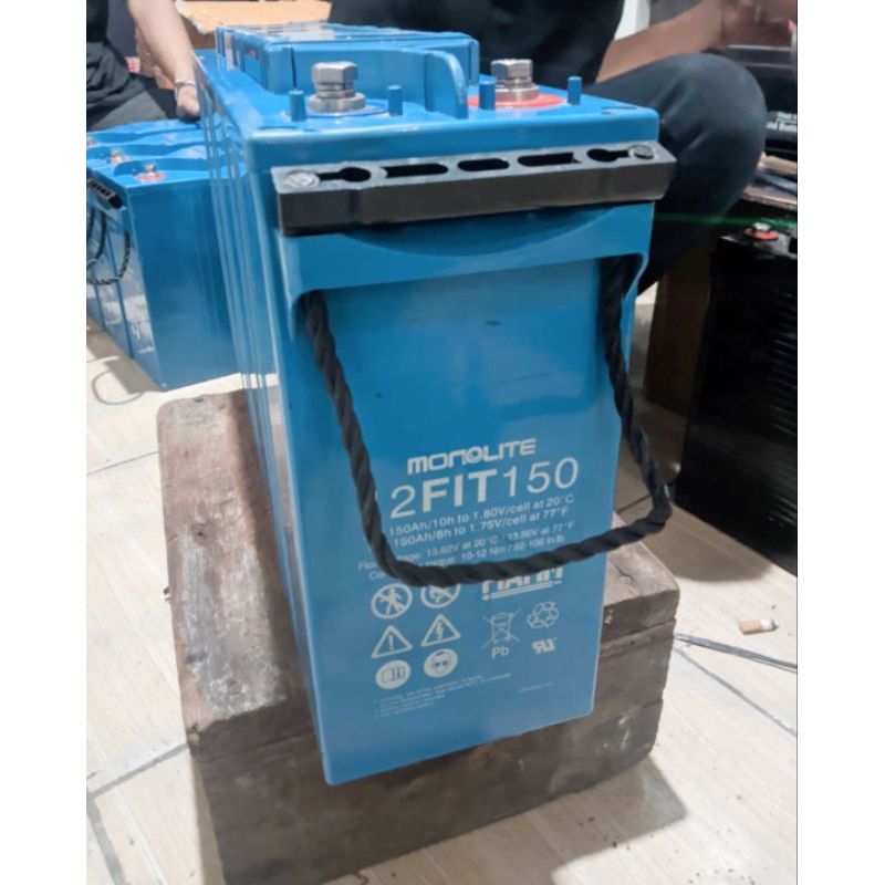 Jual battery Vrla merek Monolite 12v 150ah | Shopee Indonesia