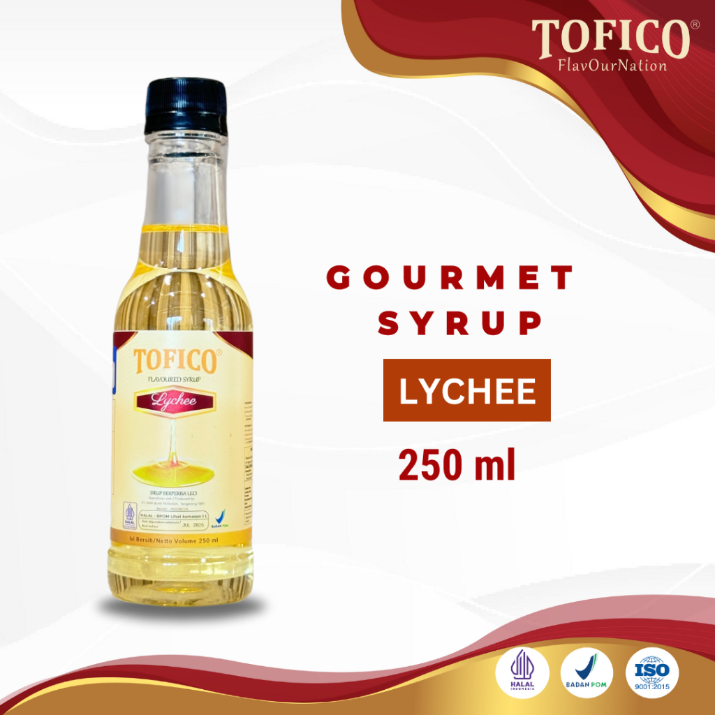 Jual Syrup Lychee Tofico / Sirup Rasa Lychee 250 ML / Tofico Syrup ...