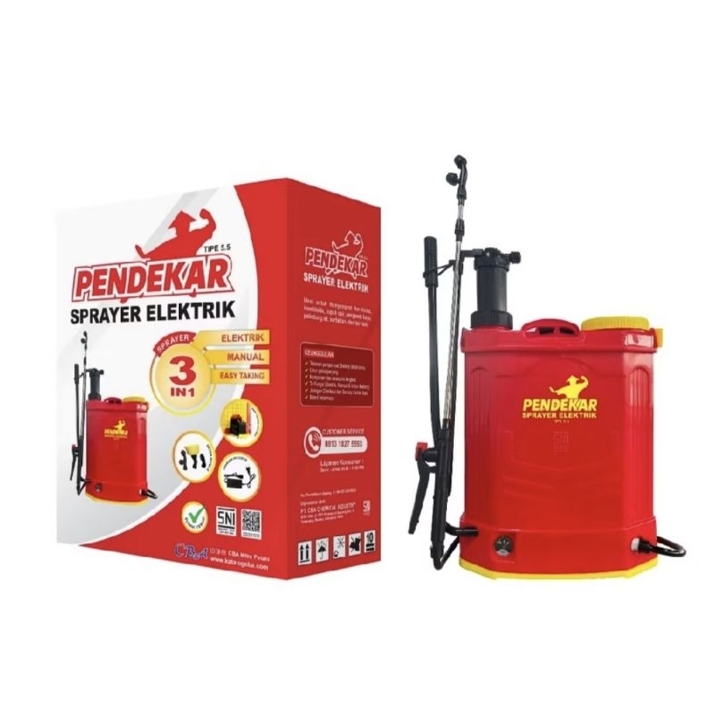Jual Pompa / sprayer 3 IN 1 ELEKTRIK DAN MANUAL MERK PENDEKAR | Shopee ...
