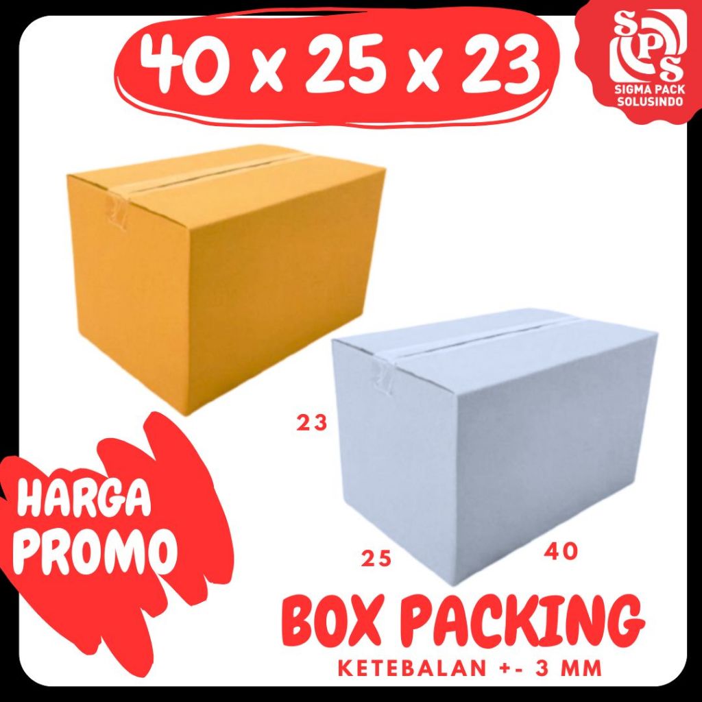 Jual Kardus AMDK 40x25x23 (24x600ml) Box Packing Karton Dus Kotak ...