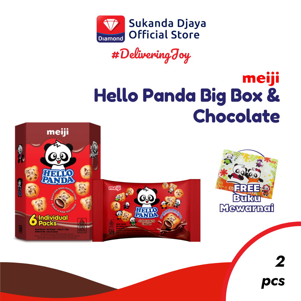 Jual Meiji Hello Panda Biskuit Big Box Snack Ringan | Shopee Indonesia