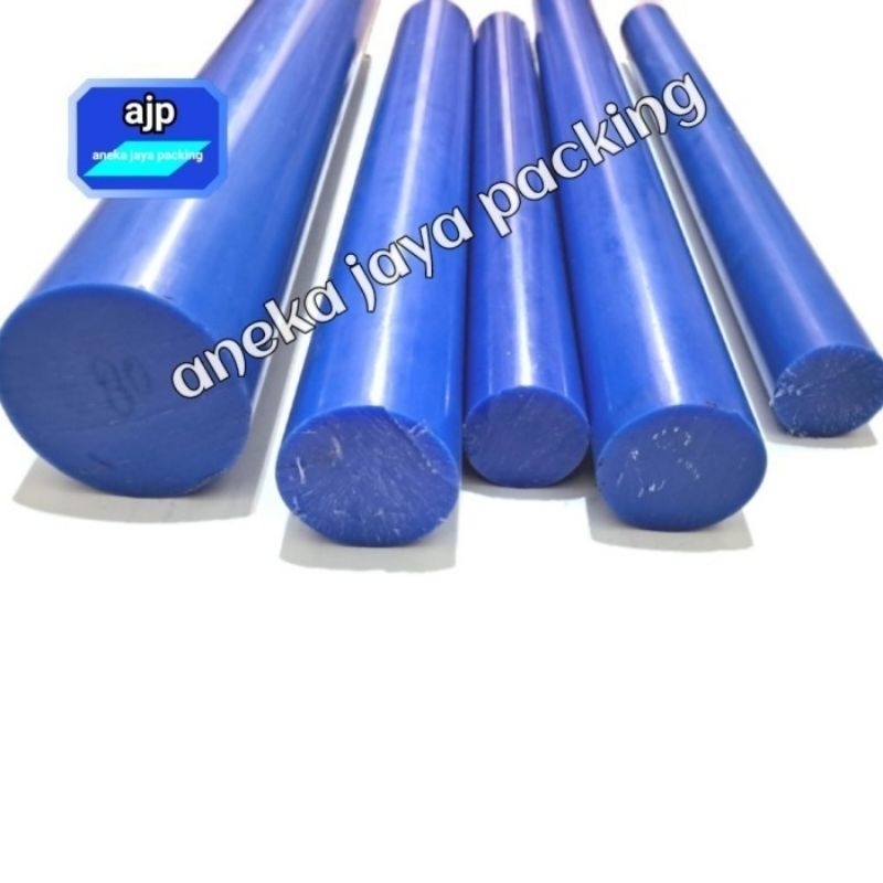 Jual mc blue rod dia 110mm x 50cm as hard nylon biru batangan | Shopee Indonesia
