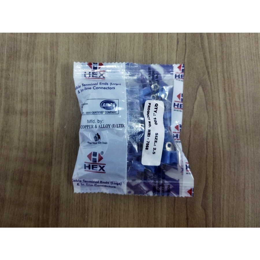 Jual HEX Ring Type Cable Lugs HRI-7068 for Cable 2,5mm2 | Shopee Indonesia