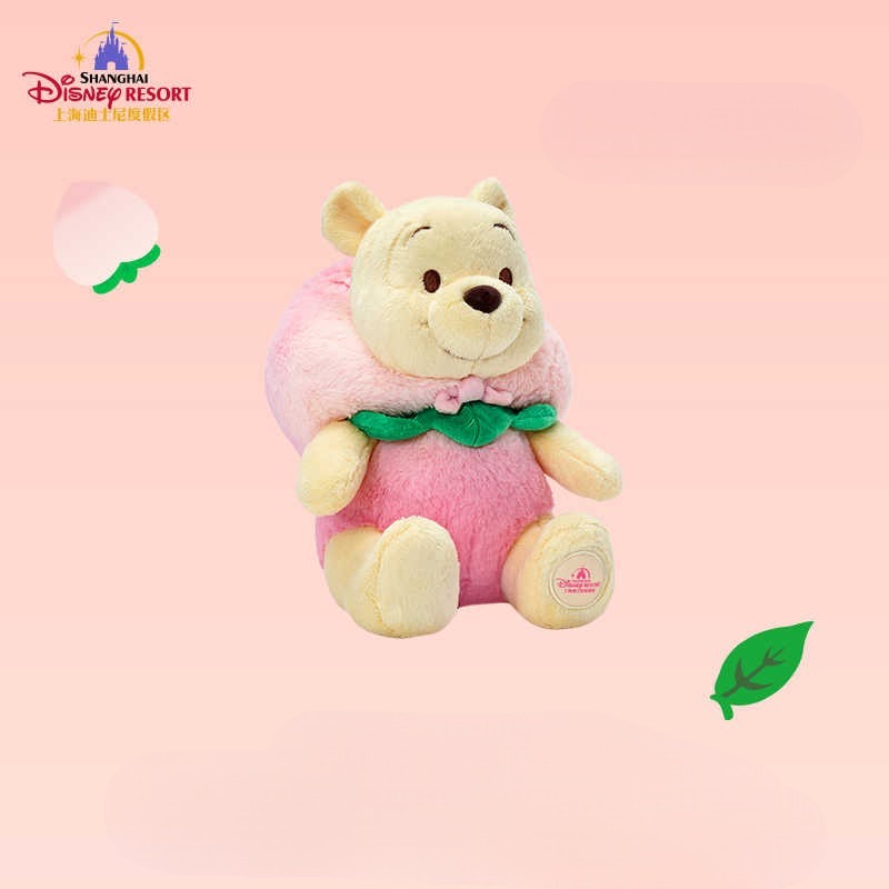 Jual Shanghai Disney Peach Bear Winnie the Pooh 9-inch Plush Toy Gift ...