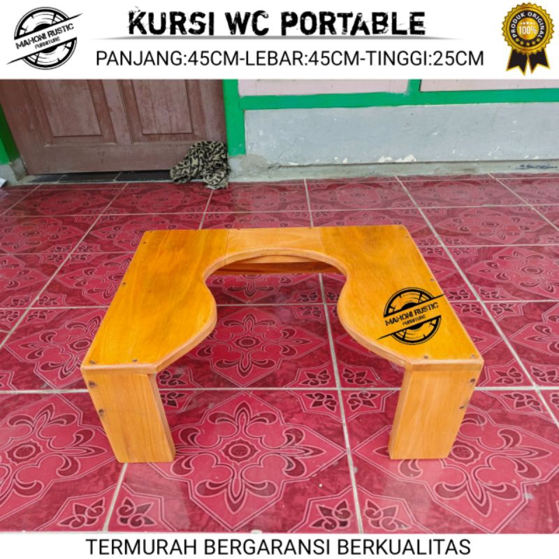 Jual kursi closet wc duduk portable kursi jongkok lansia 45x45x25 ...