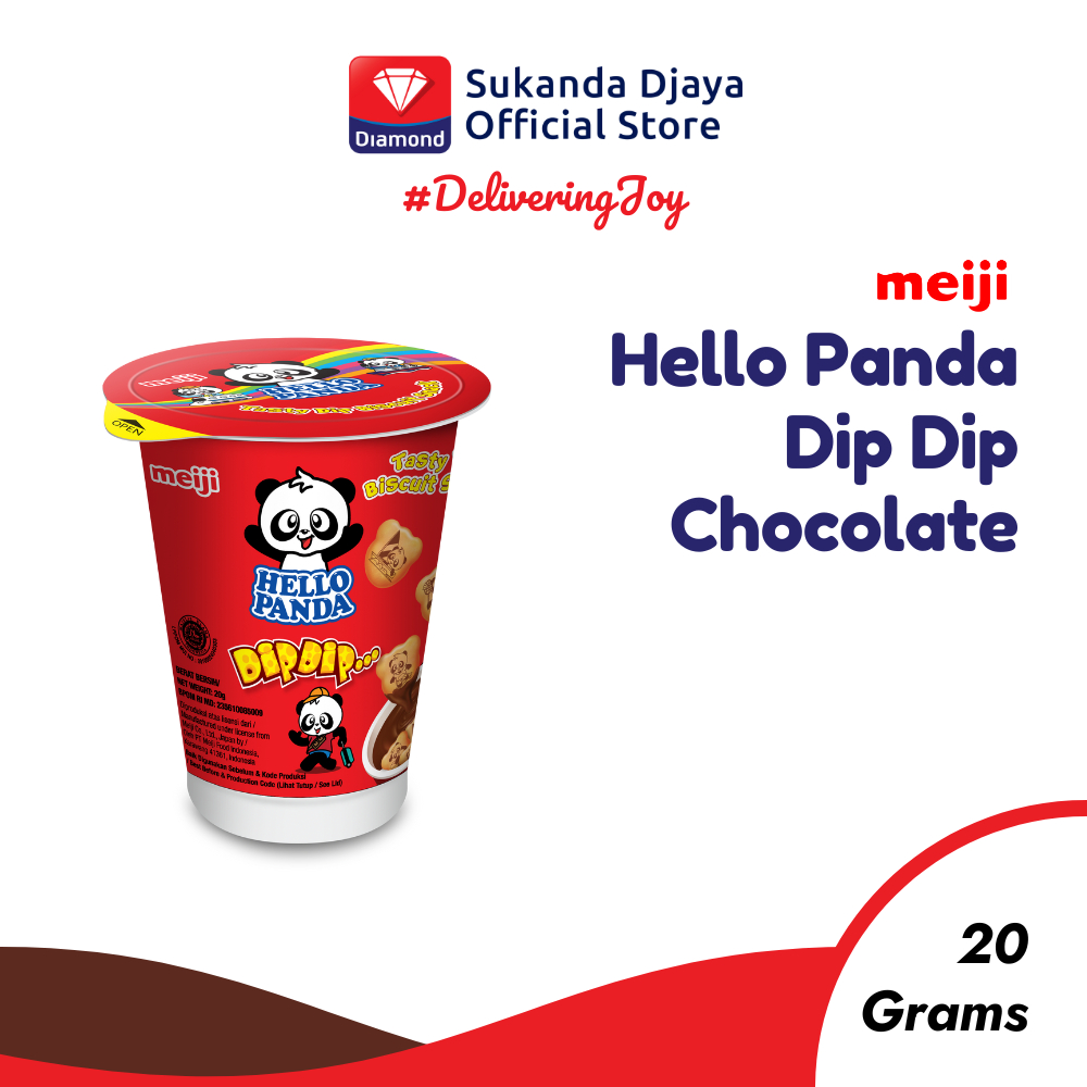 Jual Meiji Hello Panda Biskuit Dip Dip Chocolate Snack Ringan 20 Gr ...