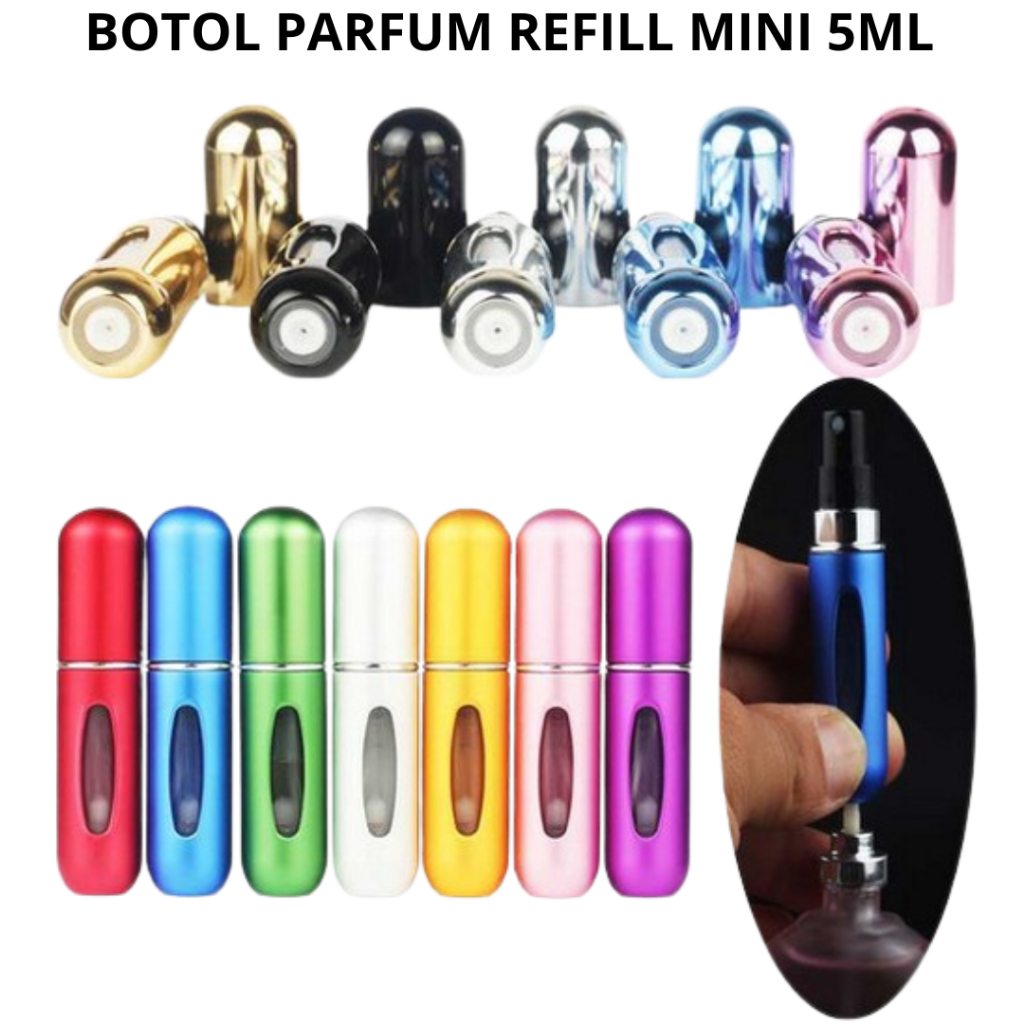 Jual Botol parfum mini travel 5ml botol isi ulang parfum mini botol ...