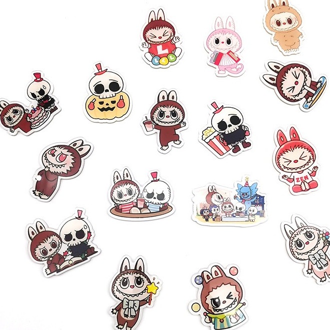 Jual LABUBU Bros Pin Acrylic | Akrilik Peniti Tas Baju Hijab | Boneka ...