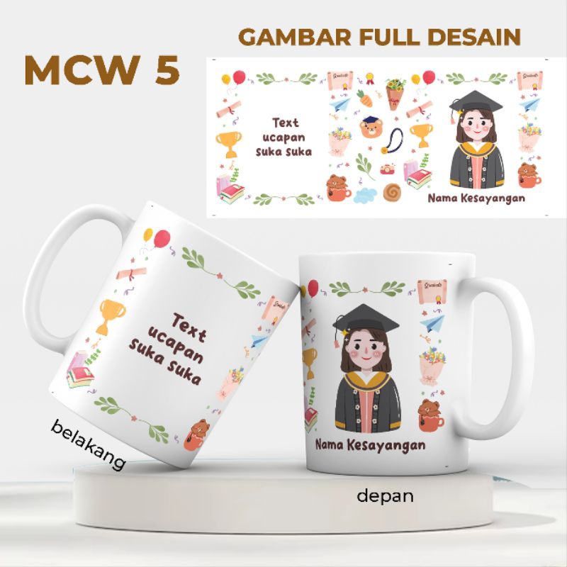 Jual Souvenir Mug Custom Wisuda Premium Unik dan Cantik Jadikan Kado ...