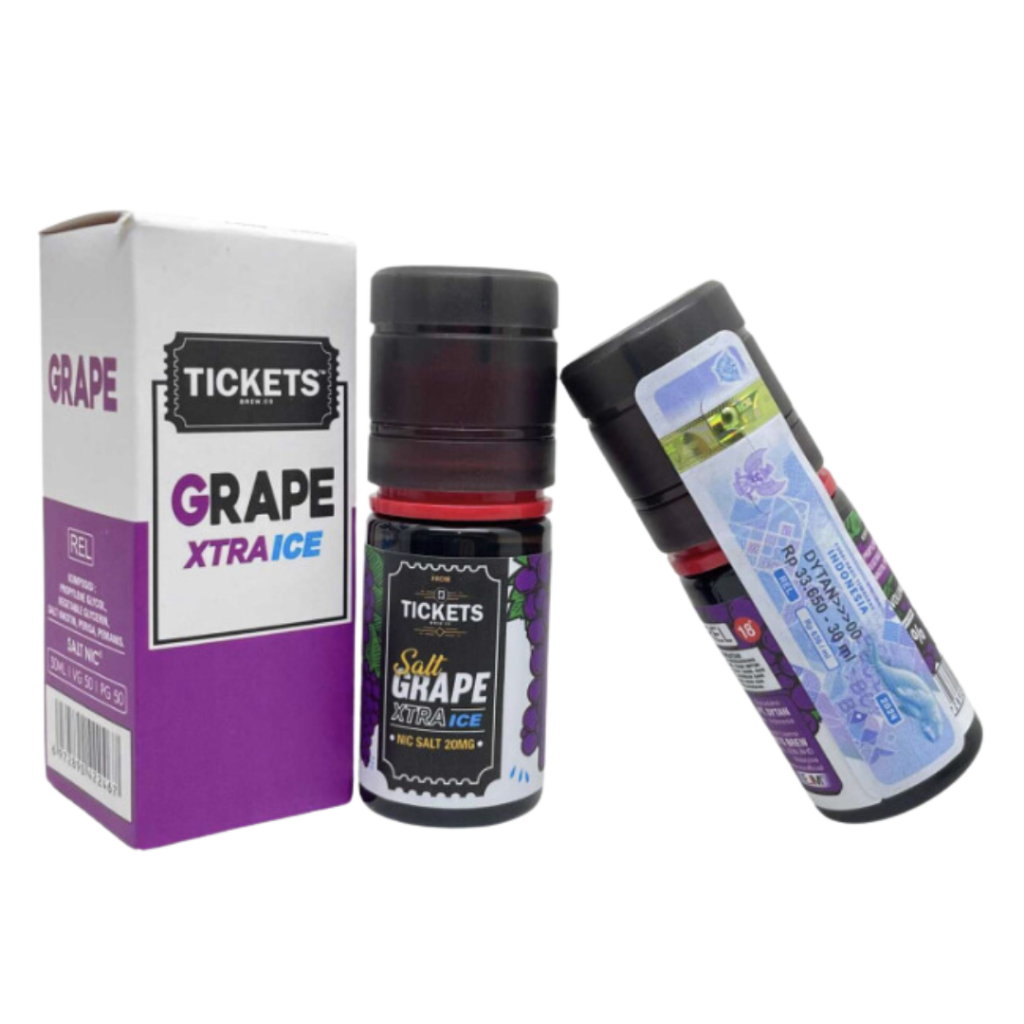 Jual Liquid Pod EJM Tickets Grape Xtra Ice Salt Nic 25MG 30ML | Shopee ...