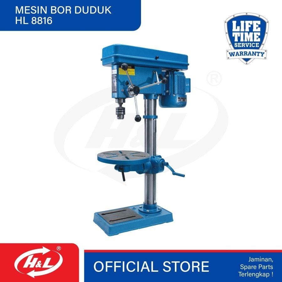 Jual Mesin Bor Duduk 16mm Bench Drill Press 16 MM HL 8816 HD Powertools ...