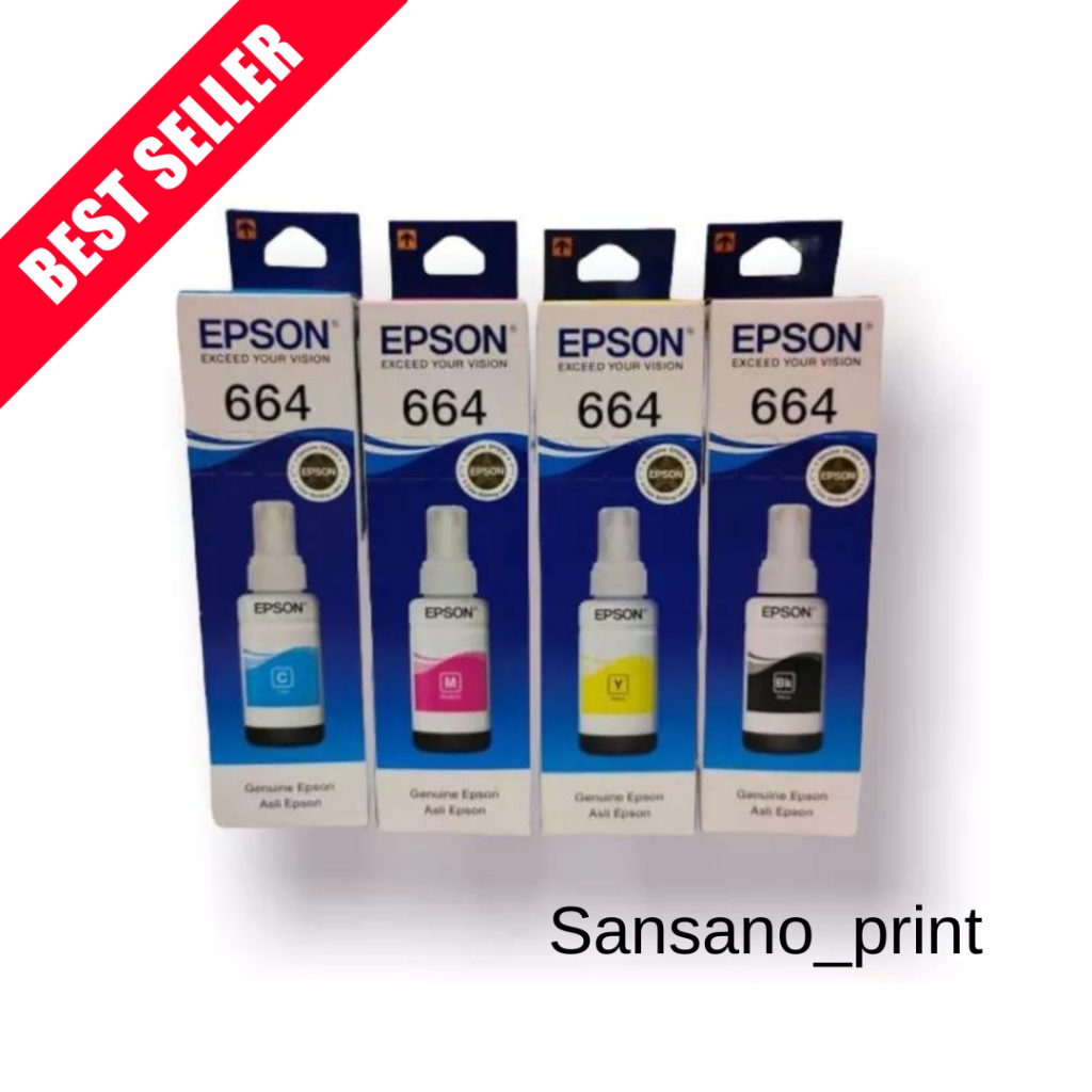 Jual Tinta Epson 664 T664 Printer L360 L220 L350 L120 L121 | Shopee ...