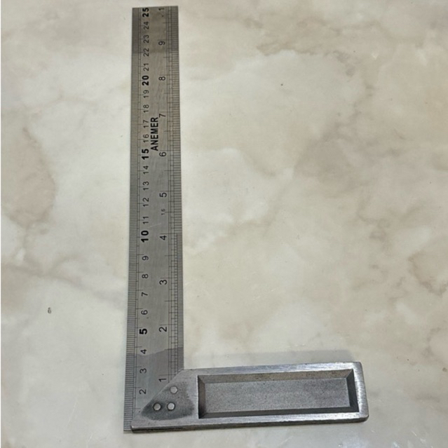 Jual Siku meter tebal HD 10 inci siku tukang sudut penggaris siku meter ...