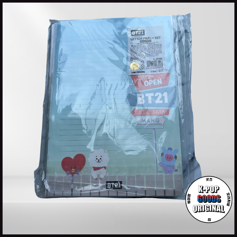 Jual BT21 Letter Paper Set Beige | Shopee Indonesia