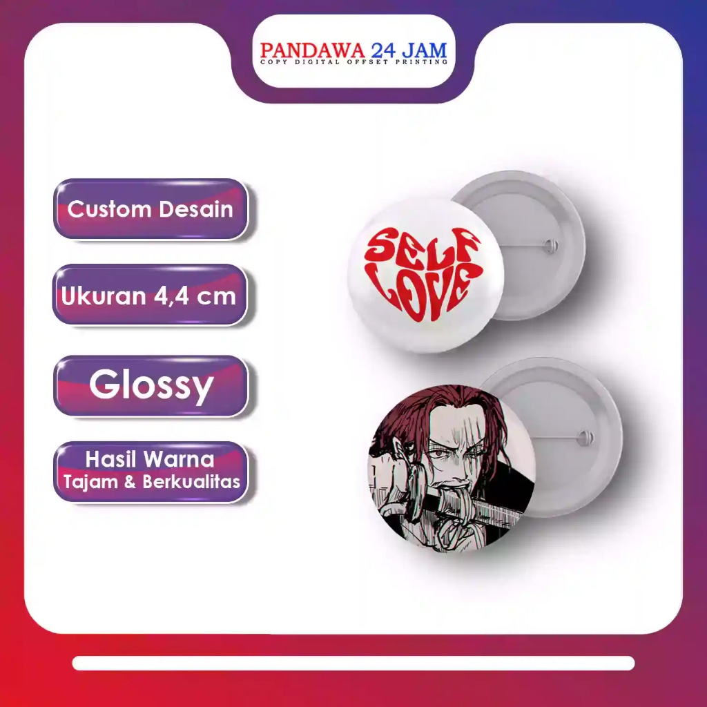 Jual Pin Custom Satuan Bulat 4cm Costume Logo Anime Desain Dll | Shopee ...