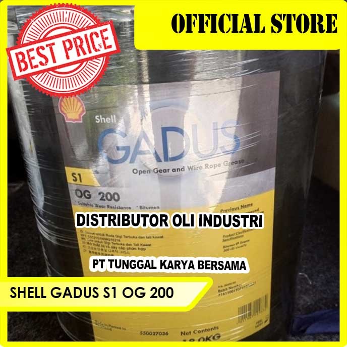 Jual SHELL GADUS S1 OG 200 (18 KG) | Shopee Indonesia