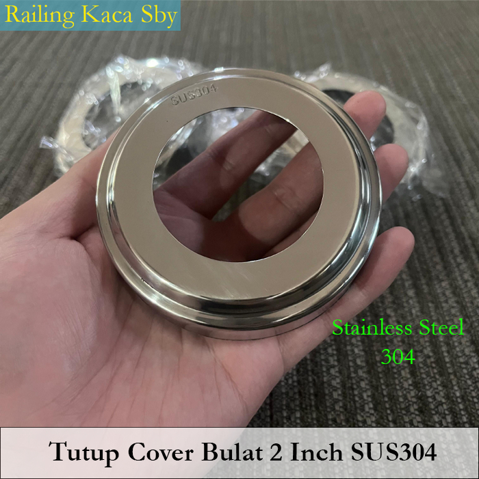 Jual TUTUP RING COVER PLENDES PIPA BULAT UKURAN 2 INCH KILAP STAINLESS ...