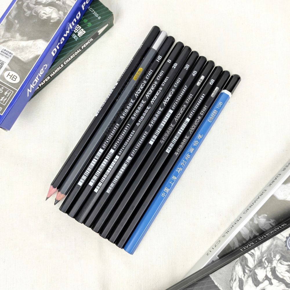 Jual Maries Drawing Pencil / Pensil Gambar Sketsa Artist 2H ~ 14B | Shopee Indonesia