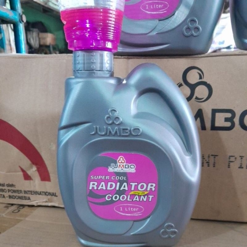 Jual air radiator coolant jumbo super cool warna pink 1liter original ...