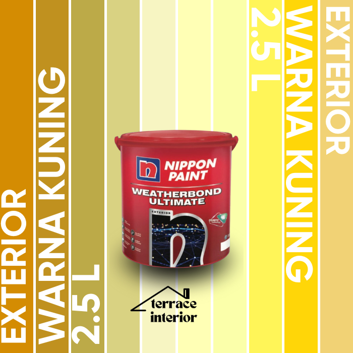 Jual Cat Tembok Nippon Paint Ultimate warna Kuning Ukuran 2.5 L ...
