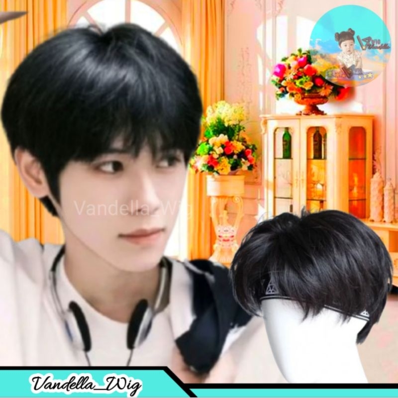 Jual WIG RAMBUT PENDEK LURUS PRIA VERSI KOREA | Shopee Indonesia