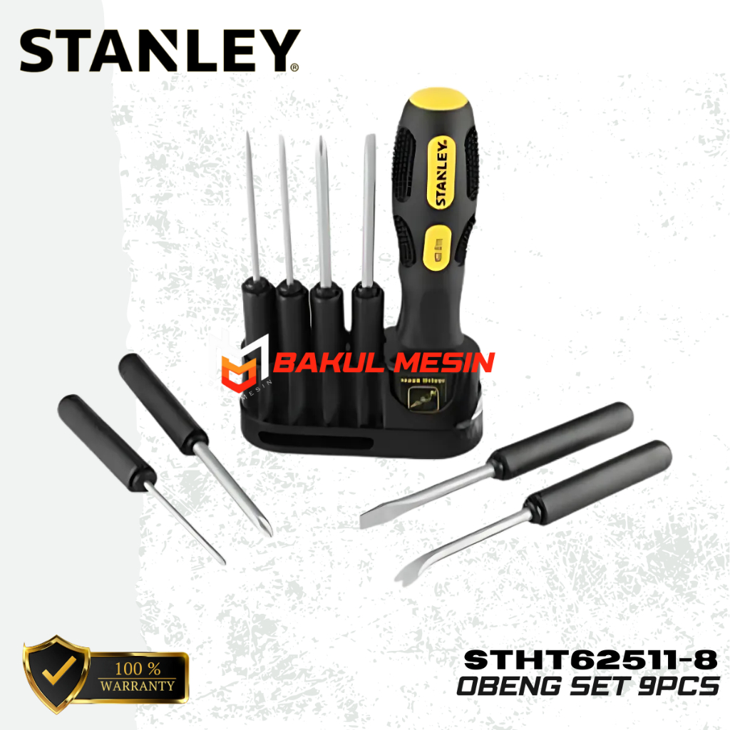 Jual STANLEY STHT62511-8 OBENG SET 9 WAY screw driver set | Shopee ...