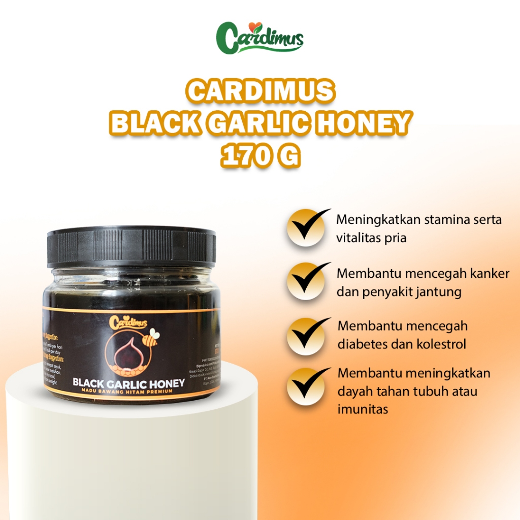 Jual Cardimus Black Garlic ( Bawang HItam ) Madu 170gr | Shopee Indonesia