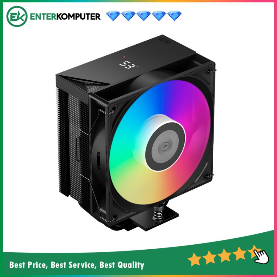 Jual PCCooler RT500 Digital ARGB Black HSF CPU Cooler with Smart ...