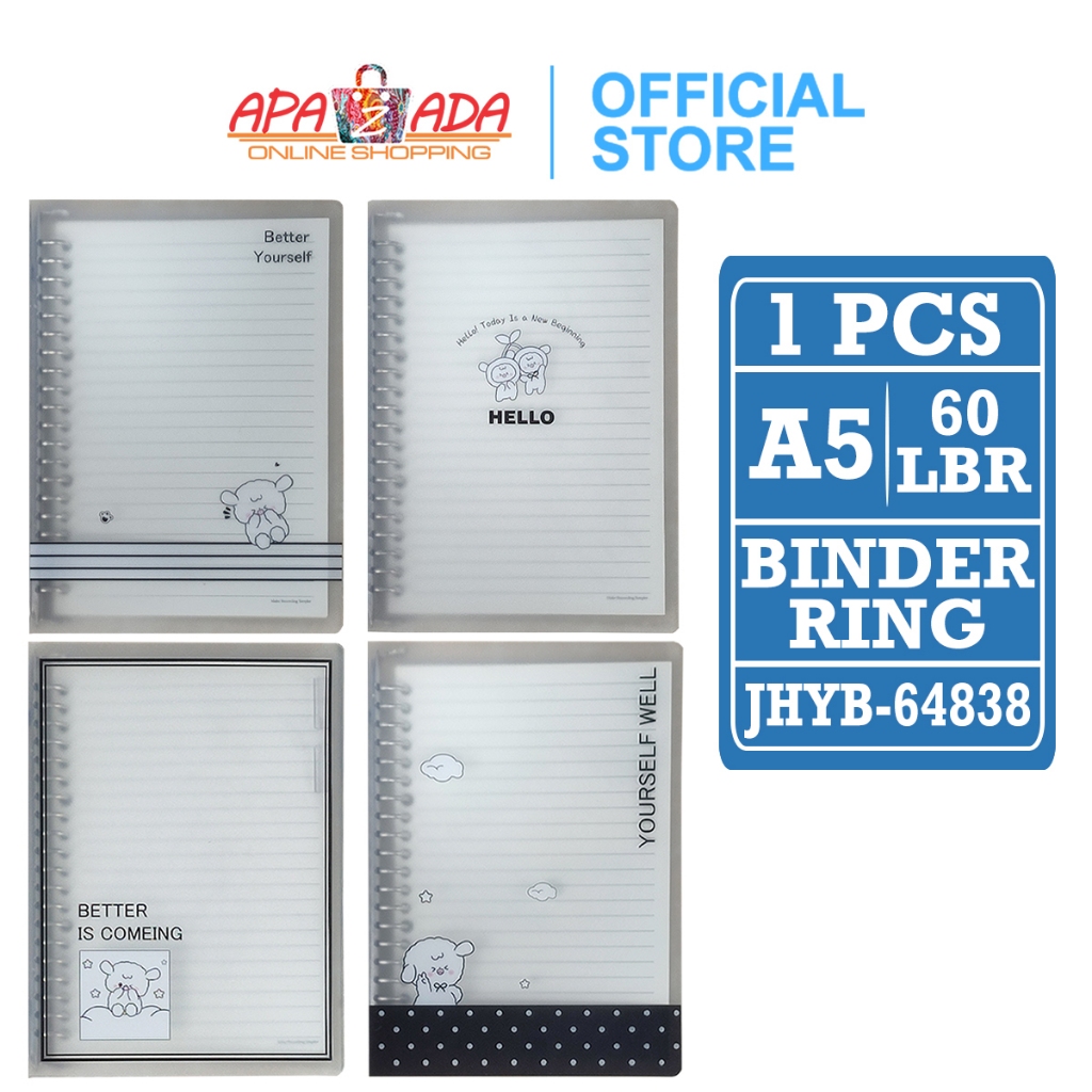 Jual Apazada - Buku Tulis Binder Ring A5 Isi 60 Lembar / Notebook Diary ...