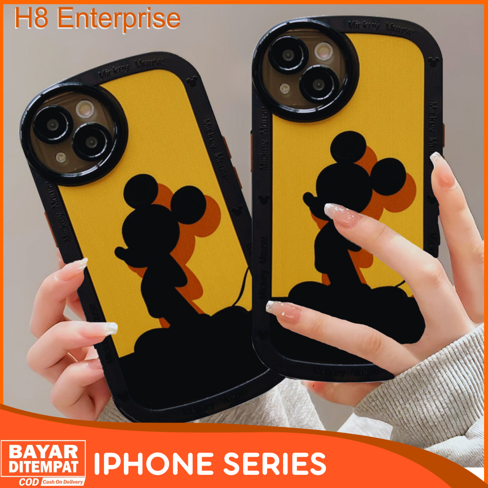 Jual Case iPhone 7 Plus 8 Plus X XS XR 11 12 12 Pro 12 Pro Max Casing Retro Character Micky ...