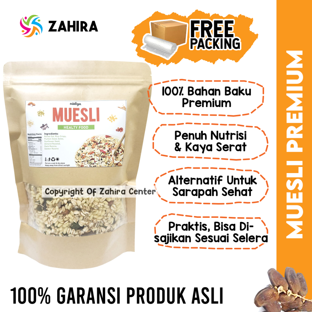 Jual Original MUESLI Fruit & Seed 1Kg Sereal Sehat Penuh Nutrisi & Kaya ...