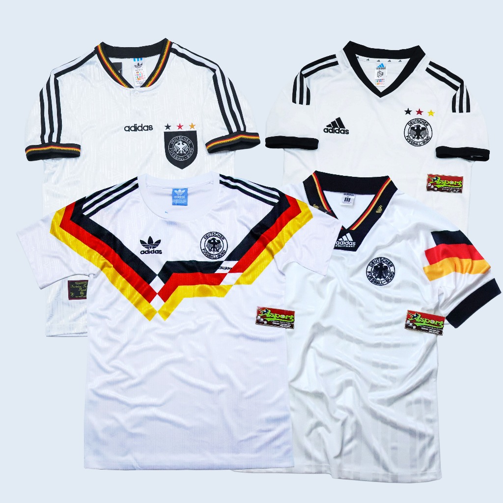 Jual JERMAN JERSEY BOLA HOME AWAY THIRD RETRO JERMAN JERSEY KOLEKSI JERSEY JERMAN RETRO | Shopee ...