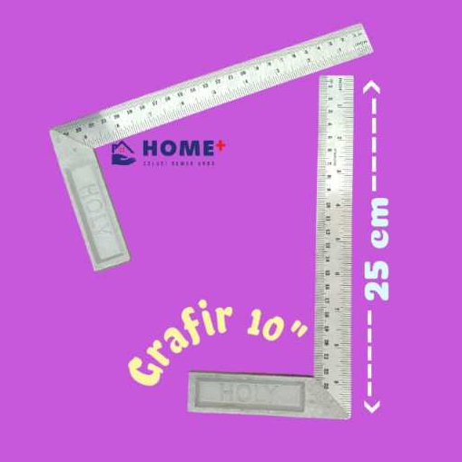 Jual Siku Tukang/ Penggaris Siku / Siku Penggaris 10 inch ( 25 CM ...