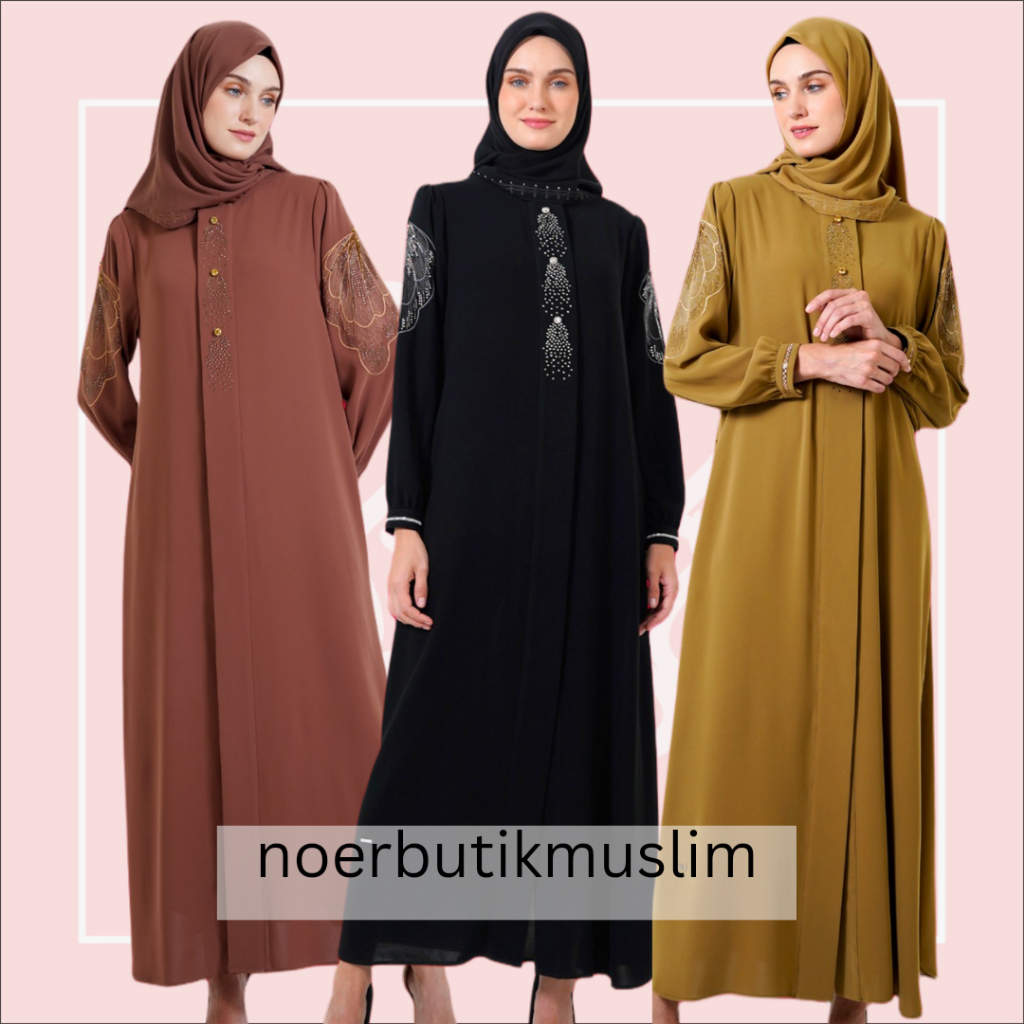 Jual Hikmat Fashion Original C8476 Abaya Hikmat Terbaru 2024 noerbutikmuslim | Shopee Indonesia