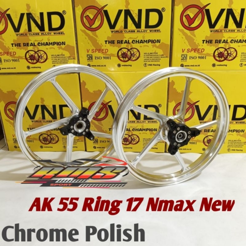 Jual VELG PELEK VELEK VND AK 55 ALL NEW YAMAHA NMAX 155 / NMAX TURBO VELG NMAX NEO RING 17 UK ...