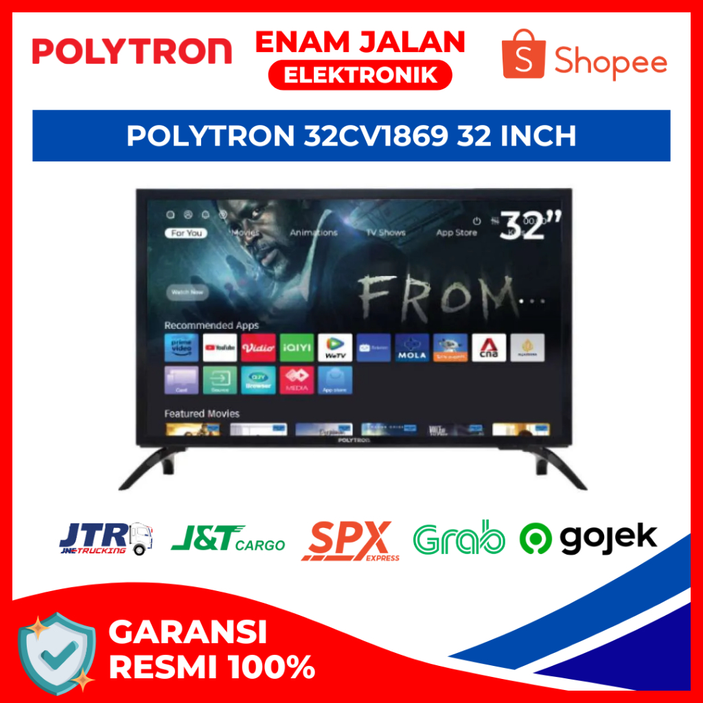 Jual POLYTRON Smart Digital TV 32" Inch HD DVB-T2 - PLD 32CV1869/2269 | Shopee Indonesia