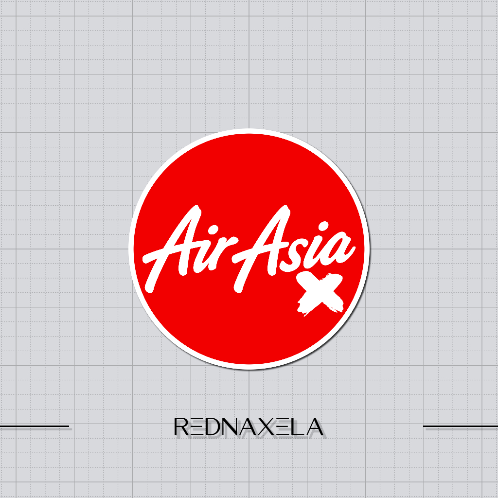 Jual Stiker Vinyl Air Asia X Stiker Koper Outdoor Sticker | Shopee ...