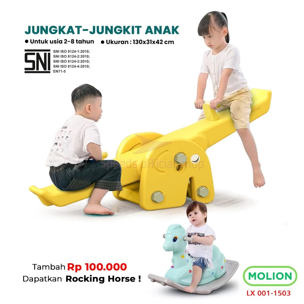 Jual Joy Playhouse X Molion Jungkat Jungkit SNI Kuda Kudaan Mainan Anak ...
