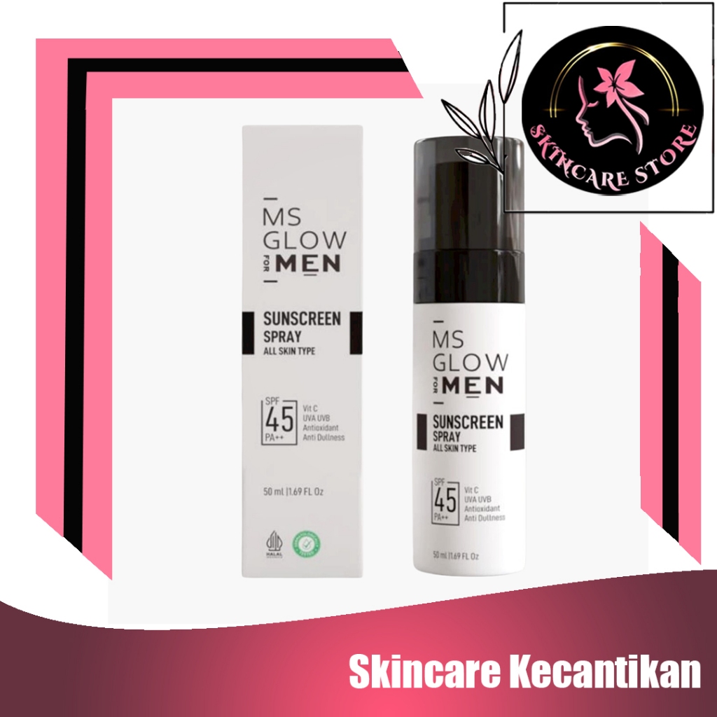 Jual MS GLOW FOR MEN SUNSCREEN SPRAY | MS GLOW FOR MEN | Shopee Indonesia