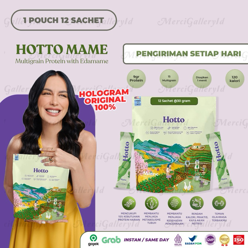 Jual Hotto Mame Protein Multigrain with EDAMAME 1 Pouch isi 12 sachet ...