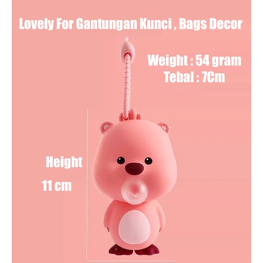 Jual Loopy Blow Bubbles Squishy Gantungan Kunci Tas Sanrio Fidget Toys ...
