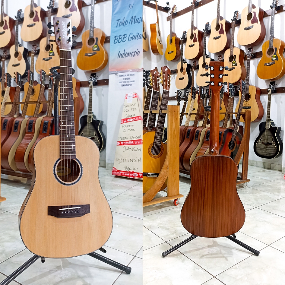 Jual Gitar 3/4 Akustik Original Tekate Seri TKT 195 NC Free Packing ...