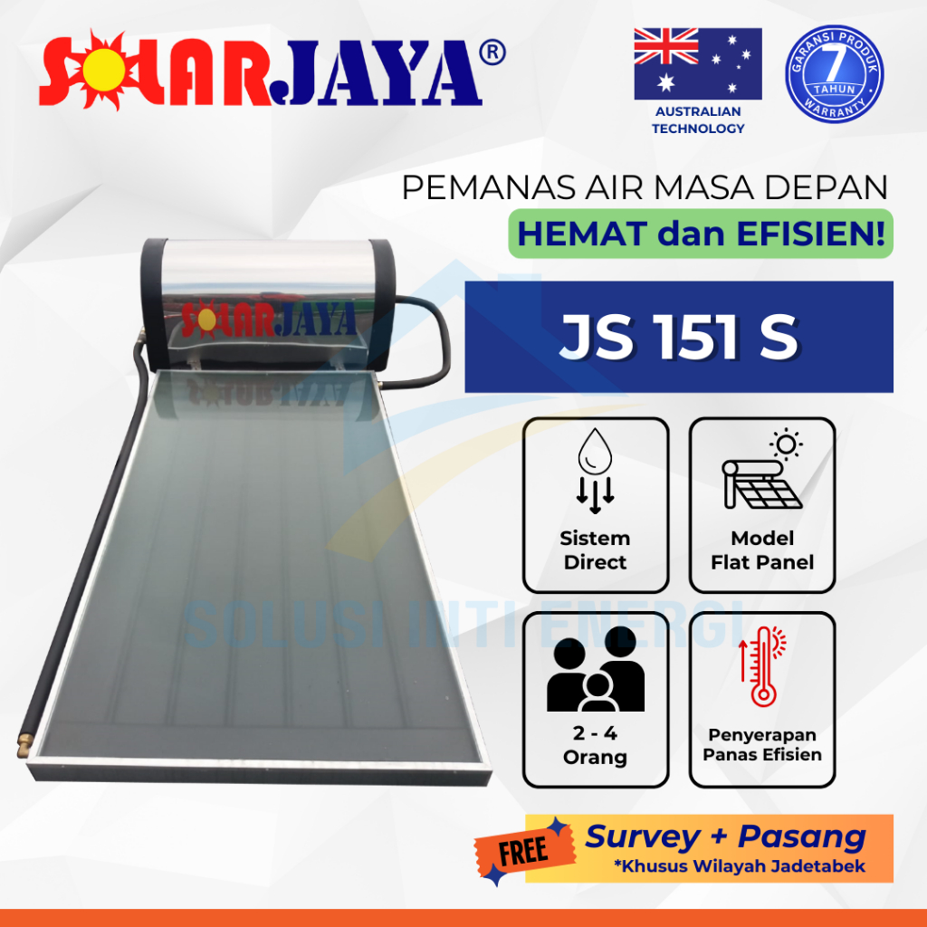 Jual SOLARJAYA - JS151 S Pemanas Air Tenaga Surya / Solar Water Heater ...