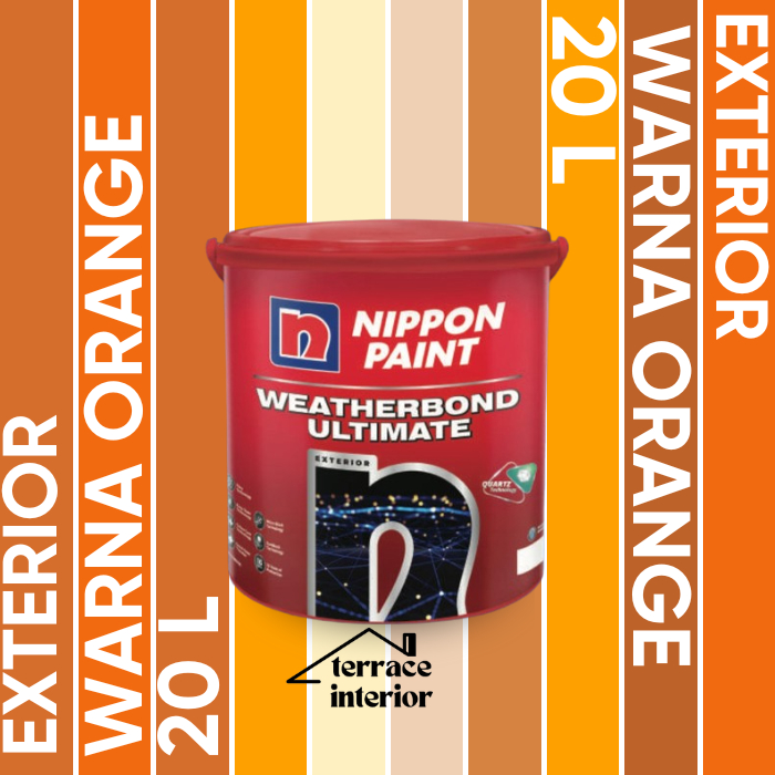 Jual Cat Tembok Nippon Paint Ultimate warna Orange Ukuran 20 L | Shopee ...
