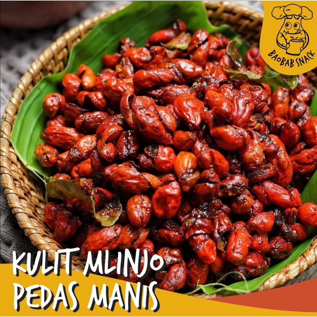 Jual Kulit Melinjo Pedas Manis 1kg Keripik Kulit Mlinjo Pedas Daun ...
