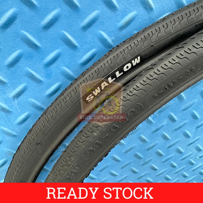 Jual Ban Luar Sepeda Ukuran 700 x 23c Swallow Deli S-195 Road Bike Balap Fixie Fixed Gear ...
