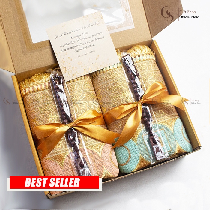 Jual Kado Pernikahan Sajadah Couple Hampers Nikah Lebaran Idul Fitri ...