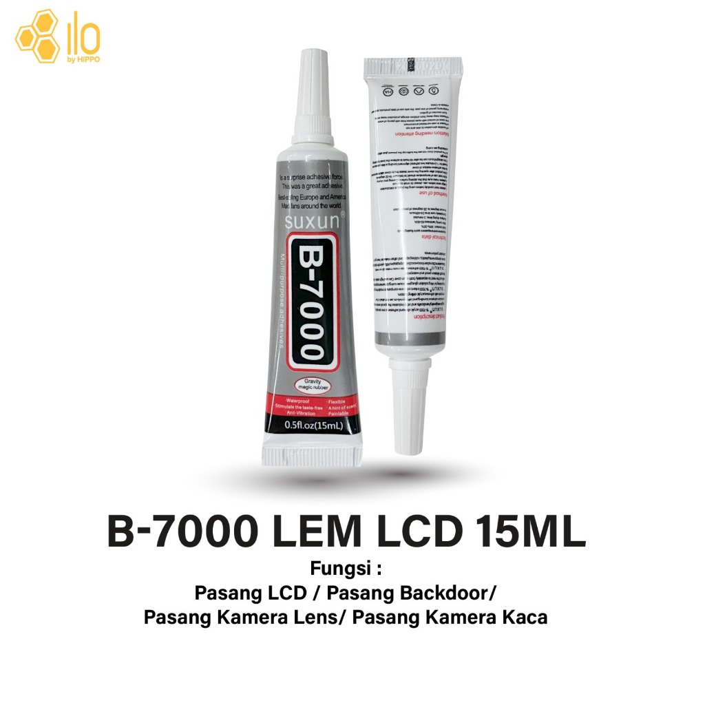 Jual HIPPO LEM LCD B7000 - LEM TOUCHSCREEN B-7000 15ML CAIRAN BENING | Shopee Indonesia